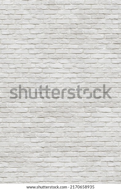 Vertical Background White Old Brick Wall Stock Photo 2170658935 ...