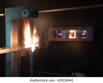 Vertical Burning Test Second Stage Physical Stock Photo (Edit Now ...