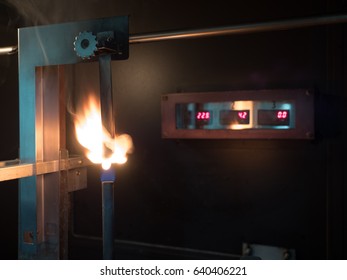Vertical Burning Test Second Stage Physical Stock Photo 640406221 ...