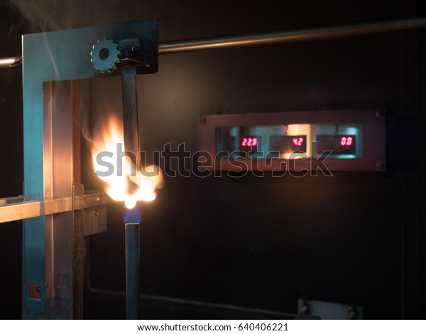 Vertical Burning Test Second Stage Physical Stock Photo (Edit Now ...