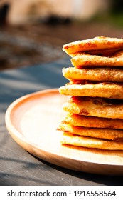 Vertical Frame Pizza Crust Stacking On Stock Photo 1916558564 ...