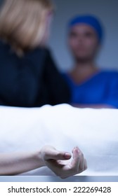 Vertical View Corpse Identification Morgue Stock Photo 222269428 ...