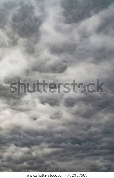 Vertical View Overcast Texture Clouds Copy Stock Photo 792359509 ...
