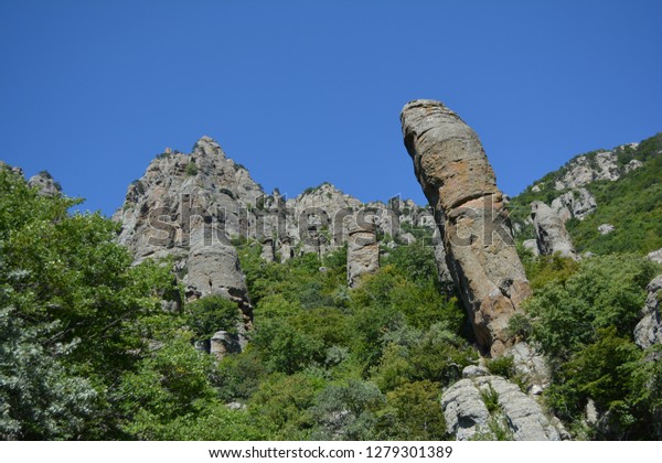 Vertically Standing Stone Rock Stock Photo 1279301389 | Shutterstock