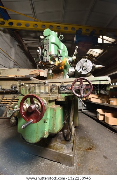 Very Old Cnc Machine Processing Metal Stock Photo 1322258945 | Shutterstock