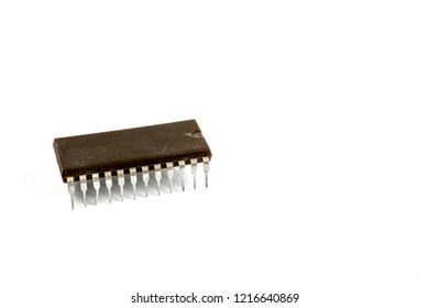 Very Old Computer Chip Isolated On Stock Photo 1216640869 | Shutterstock