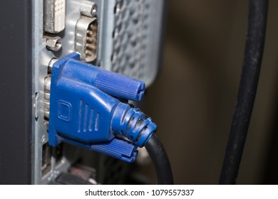 Vga Cable Connected Computer Stock Photo 1079557337 | Shutterstock