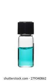 Vial Colored Solution Isolated On White Stock Photo 279340862 ...