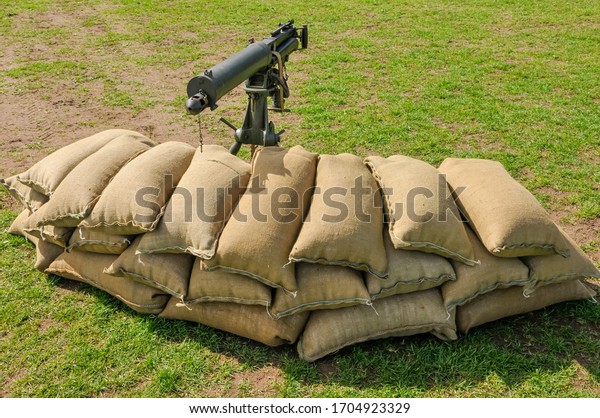 Vickers Water Cooled Medium Machine Gun Stock Photo 1704923329 ...