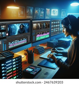 Video Game Design Animation Team Working AI-generated image 2522733343 ...