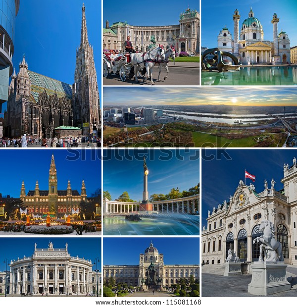 Vienna Collage Stock Photo (Edit Now) 115081168