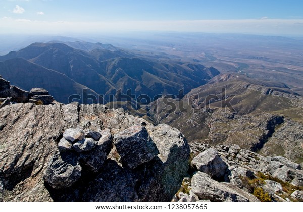 View Cockscomb Mountain Peak Eastern Cape Foto de stock 1238057665 ...