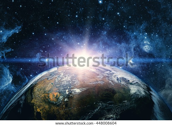View Earth Cosmos Elements This Image Stock Photo (Edit Now) 448008604