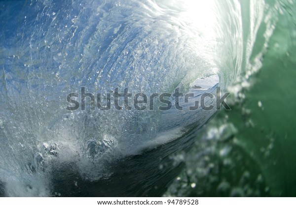 View Inside Wave Breaking Bali Stock Photo 94789528 | Shutterstock