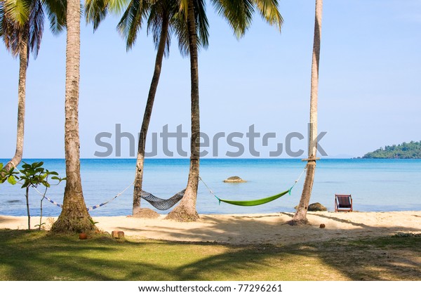 View Nice Tropical Empty Sand Beach Stock Photo 77296261 | Shutterstock