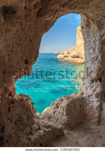 View Through Cave Window Boneca Cliff Stock Photo (Edit Now) 1189687003