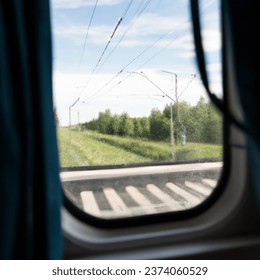 Electric Train Seating Place Outside Window AI-generated image ...