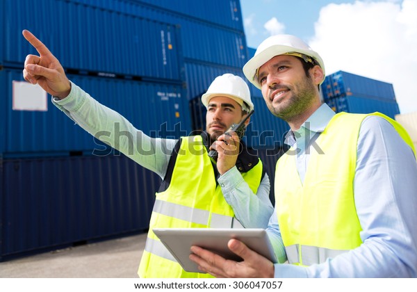 View Worker Showing Supervisor Security System Stock Photo 306047057 ...