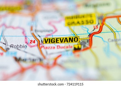 Vigevano On Map Stock Photo 724119115 | Shutterstock