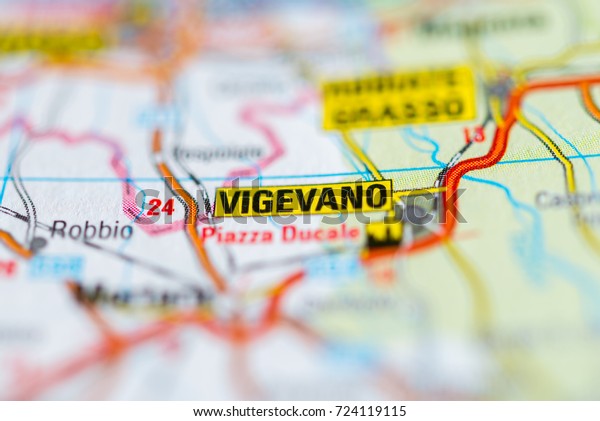 Vigevano On Map Stock Photo 724119115 | Shutterstock