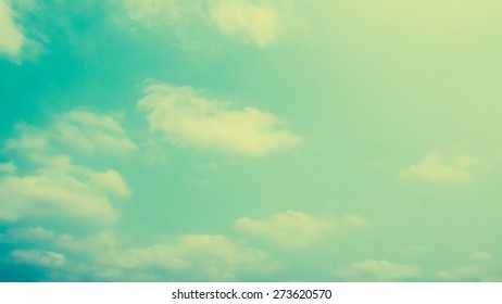 Vintage Clouds Background Vintage Filter Effect Stock Photo 276471119 ...