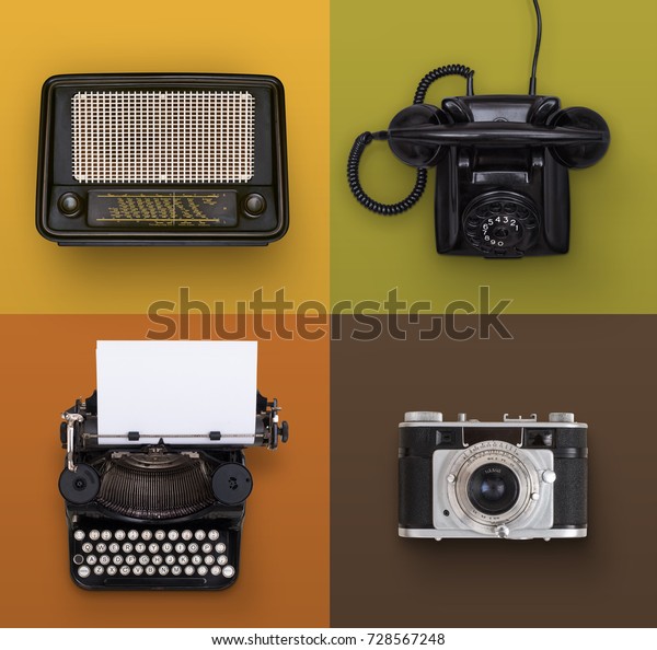 Vintage Electronics Stock Photo (Edit Now) 728567248