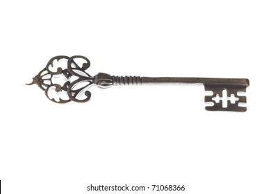 Vintage Key Isolated On White Background Stock Photo (Edit Now) 692745862