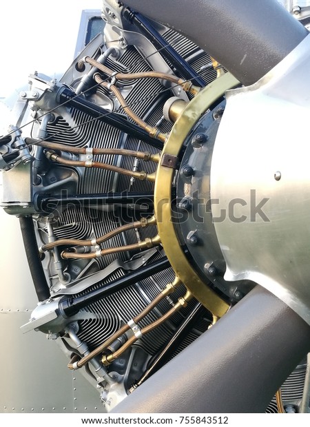 Vintage Plane Engine Stock Photo 755843512 | Shutterstock
