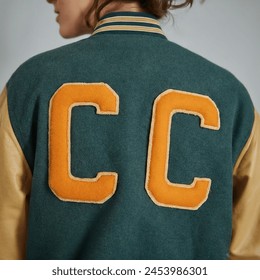 Vintage Varsity Jacket Animated Scripts Forming AI-generated image ...