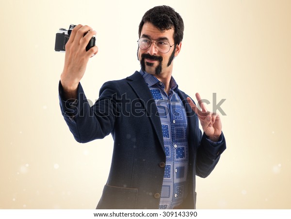 Vintage Young Man Making Selfie Stock Photo (Edit Now) 309143390 Vintage Young Man Making Selfie Stock Photo (Edit Now) 309143390