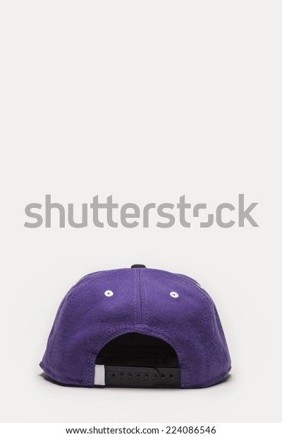 Violet Cap Back Side View Isolated Stock Photo 224086546 | Shutterstock