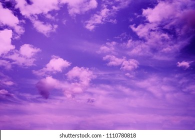 Similar Images, Stock Photos & Vectors of Violet sky cloud beautiful ...