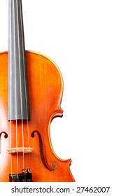 Violin Profile Violin Fourstringed Musical Instrument Stock Photo ...
