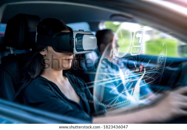 Virtual Augmented Reality Driving User Interface Stock Photo 1823436047 ... Virtual Augmented Reality Driving User Interface Stock Photo 1823436047 ...