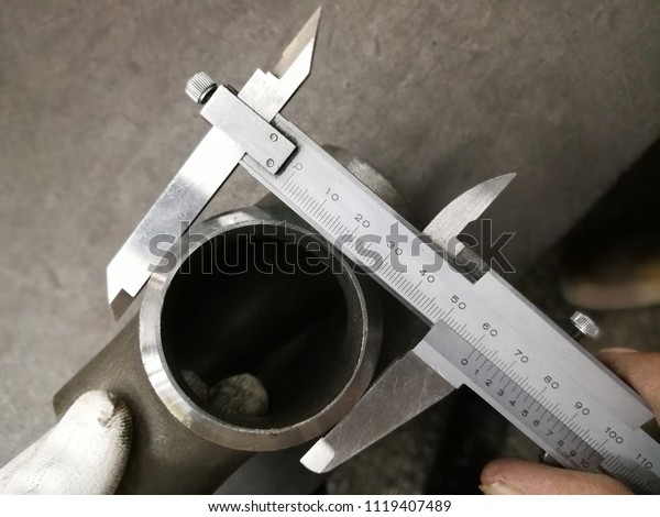 Visual Dimensional Inspection Pipe Fitting Alloy Stock Photo (Edit Now ...