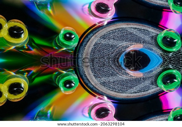 Visual Effect Abstract Wallpaper Full Colors Stock Photo 2063298104 ...