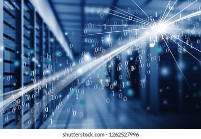 Visualization Big Data Digital Data Streams Foto Stok 1262527996 ...