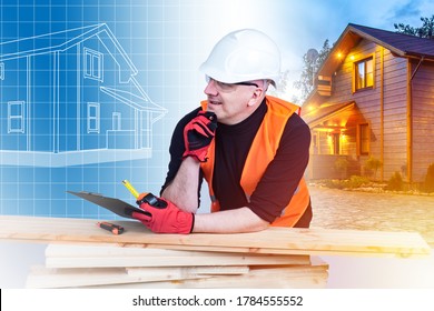 Visualization Construction Project Your Dream Home Stock Photo ...