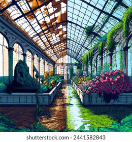 Visualize Pixel Art Composition Divided Into AI-generated image ...