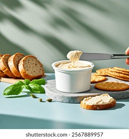 Visually Appealing Image Cream Spreadable Cheese AI-generated image ...