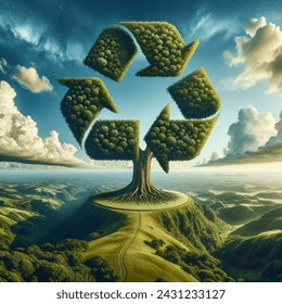 Creative Waste Recycle Green AI-generated image 2466113839 | Shutterstock