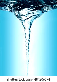 Water Vortex Whirlpool Vector Realistic Illustration Stock Vector ...