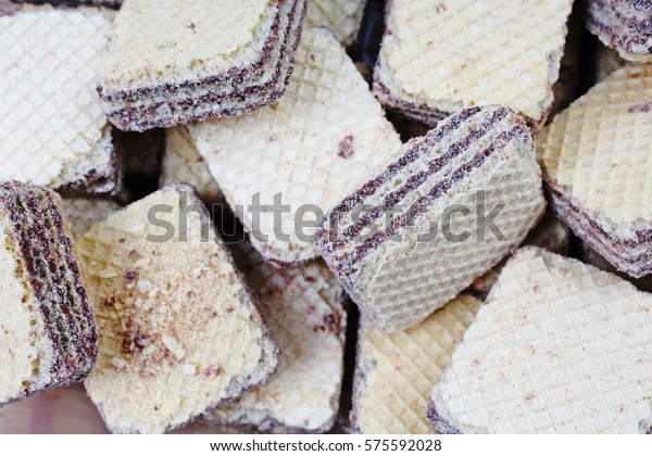 Wafer Biscuit Texture Wafer Pattern Background Stock Photo 575592028 ...