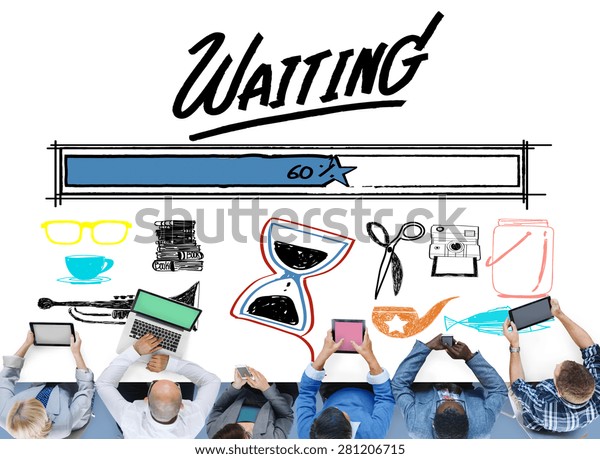 Waiting Loading Uploading Downloading Progress Concept Stock Photo ...