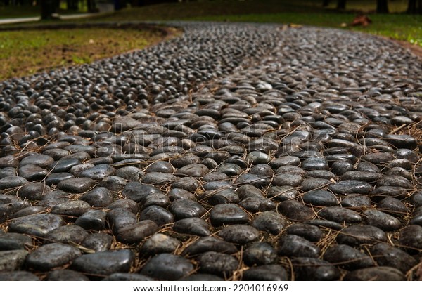 Walking Path Full Pebbles Foot Massage Stock Photo 2204016969 ...