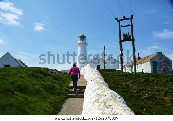 Walking Steps South Stack Lighthouse Holyhead Stock Photo (Edit Now ...