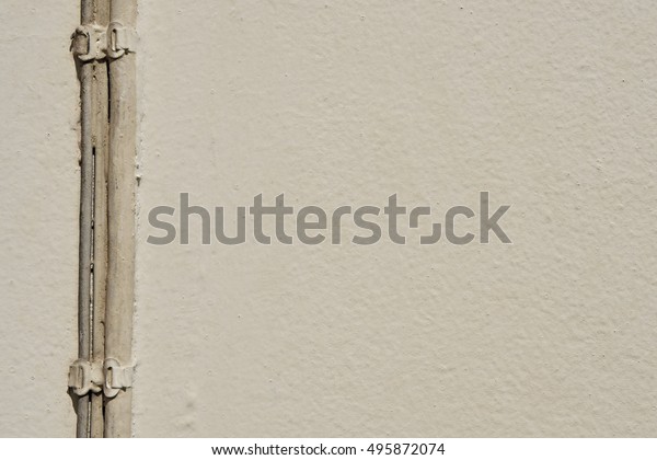Wall Background Electricity Cable Border Energy Stock Photo 495872074 ...