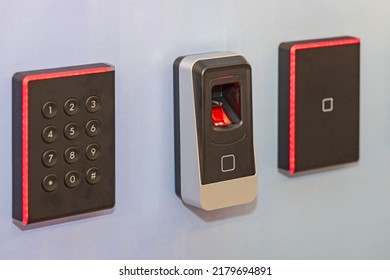 Wall Mounted Numeric Security Pad Fingerprint Stock Photo 2179694891 ...