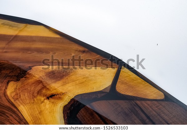 Wallnut Epoxy Resin Table Nuts Incastrate Stock Photo 1526533103 ...