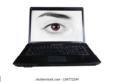 Wallpaper Computer Eye Stock Photo (Edit Now) 134772149